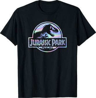 Jurassic Park Holographic Dinosaur Logo T-Shirt