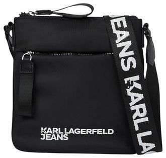Karl Lagerfeld MenS, Nylon Small Crossbody, Black, One size