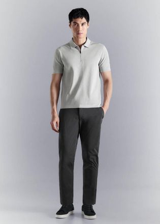 Mango Sweat confort extensible &agrave; zip gris glac&eacute; - Homme - XXL - MANGO MAN