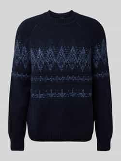 Boss Orange by Hugo Boss Relaxed Fit Strickpullover aus Woll-Mix Modell KAROMBO