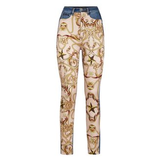 Philipp Plein Femme, Jeans, Multicolore, Taille: W26 Super High Waist Jegging NEW Baroque