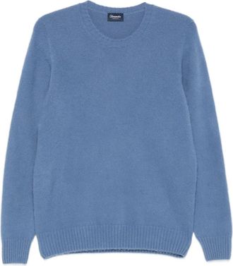 Drumohr Pullover mit Rundhalsausschnitt - Blau