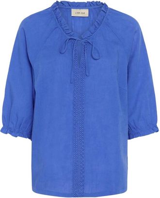 Cream Femme, Blouses et Chemises, Bleu, Taille: 36/38 FR Blouses