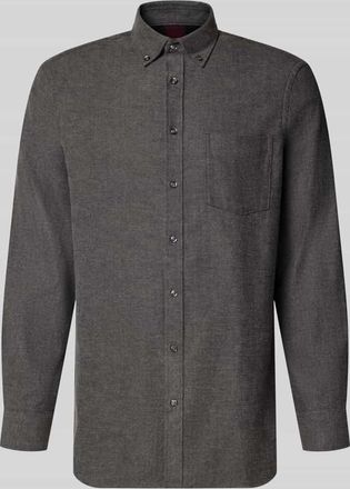 Christian Berg Slim Fit Freizeithemd aus Flanell mit Button-Down-Kragen