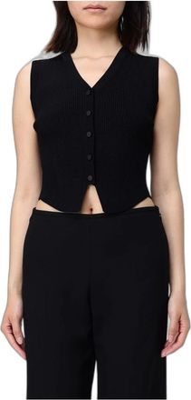 A|X Armani Exchange Viskose-Strickweste - - Jackets - Damen - Schwarzk - M
