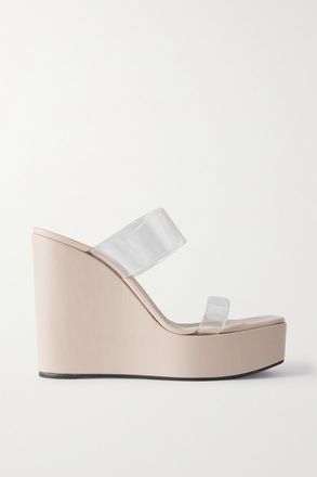 Giuseppe Zanotti Zanilla Wedges Aus Pvc Und Leder - Weiß