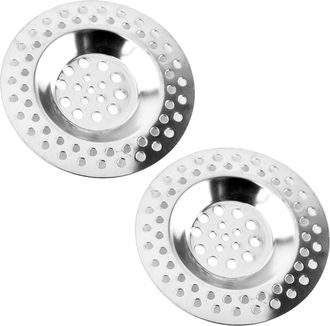 Generic 2X Abflusssieb, Haarsieb Dusche rostfreier Edelstahl, Abflussieb Dusche schnell ablaufend, Haarsieb verhindert wegschwemmen, Sieb f&uuml;r Sp&uuml;lbecken einfa