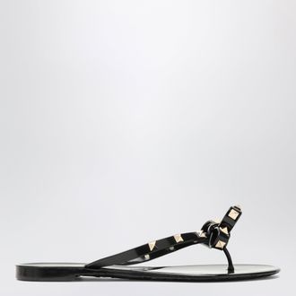 Valentino Garavani Schwarze Rockstud Sandalen