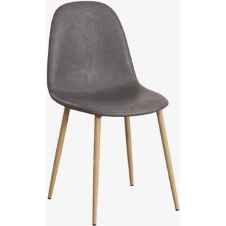 Sklum Pack de 4 chaises de salle à manger Glamm SKLUM Bois naturel