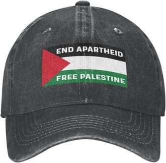 Generic Casquette Mettre Fin À LApartheid Palestine Libre Casquettes Sport Respirant Sunhat Protégeant Soleil pour Homme Golf Femme