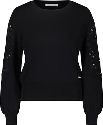 Betty & Co Modern Fit Strickpullover - - Knitwear - Damen - Schwarzk - S