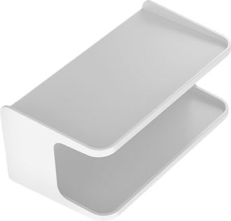 Lurrose Wandmontiertes Badregal aus Stabilem Zweist&ouml;ckiges Schwebendes Eckregal f&uuml;r Schlafzimmer und Bad Minimalistischer Platzsparender Organizer f&uuml;r Make up