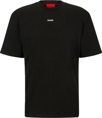 HUGO BOSS T-Shirt aus Baumwolle mit Label-Schriftzug in