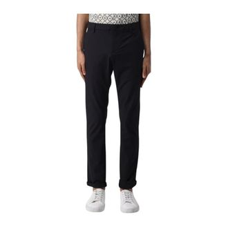 Dondup Schmal geschnittene schwarze Baumwoll-Freizeithose - - Trousers - Herren - Schwarzk - W30