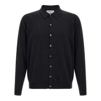 John Smedley Tibor Shirt - - Knitwear - Herren - Schwarzk - L