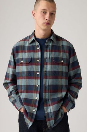 Levi's Classic Worker Overshirt - Homme - Multicolore / Medina Plaid Nightfall Navy - L