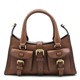 Mulberry Hobo Bags - Brown Leather Mini Roxanne Heritage Top Handle Bag - Gr. unisize - in Braun - f&uuml;r Damen