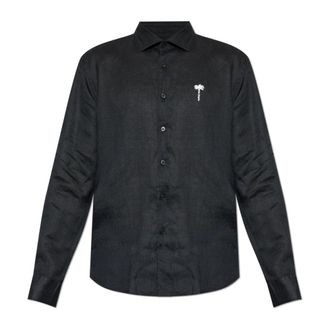 Palm Angels Leinenhemd - - Shirts - Herren - Blau - L