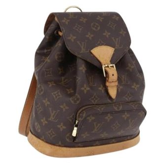 Louis Vuitton Pre-owned Montsouris MM Backpack - Femme - Pre-owned - Brun - Taille: ONE Size