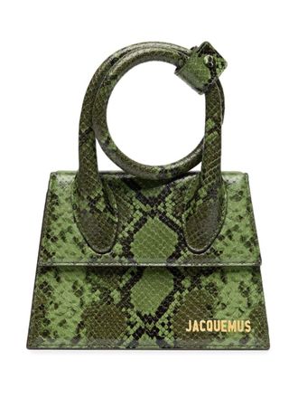 Jacquemus Mini Le Chiquito Noeud Tasche - Grün