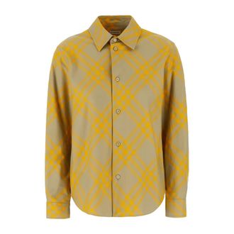 Burberry Kariertes Flanellhemd - - Blouses & Shirts - Damen - Gelb - 3XS