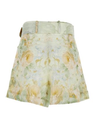 Dreamcatcher Bohemian Womens Shorts Sienna Multicolour Floral