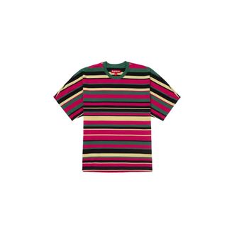 SUPREME Homme, Tops, Multicolore, Taille: M Intarsia S/S Top (Ss25) Stripe