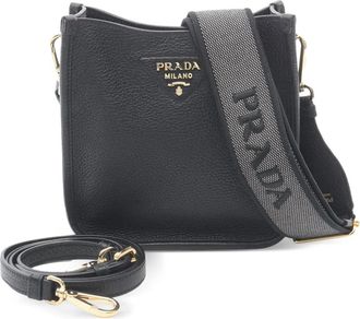 Prada mini sac porté épaule Vitello Daino Soft (2010-2025) - Noir