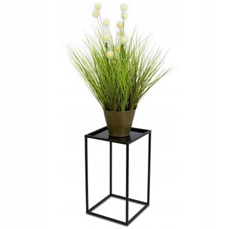 HowHomely Loft HowHomely Blumenst&auml;nder Metall Schwarz 40 cm Hoch - Solider und Robuster Blumenhocker Metall - Pflanzenst&auml;nder f&uuml;r die Dekoration in Wohnzimmer S