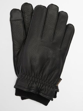 Barbour Lederhandschuhe mit softem Wollfutter in