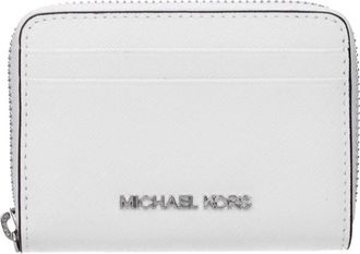 Michael Kors Femme, Accessoires, Blanc, Taille: ONE Size Porte-cartes de luxe en cuir