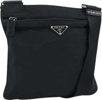 Prada Sac bandouli&egrave;re vintage en nylon Pre-owned - Femme - Pre-owned - Noir - Taille: ONE Size