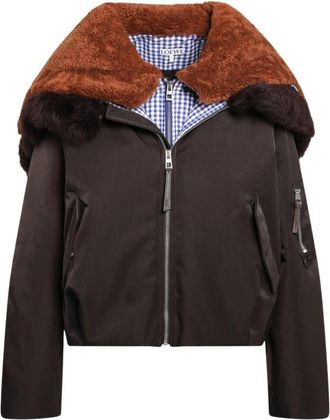 Loewe Bomberjacke aus technischem Shell - - Jackets - Damen - Braun - XS