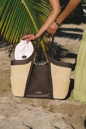 Lounge Romy Schultertasche - Schokolade