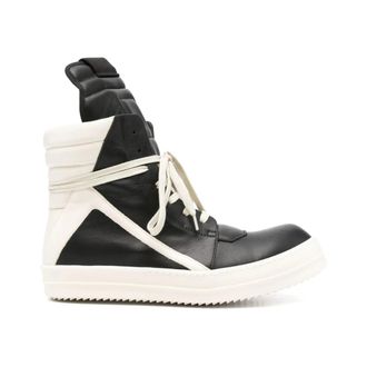 Rick Owens Leather Geobasket - - Shoes - Herren - Schwarzk - 42 EU