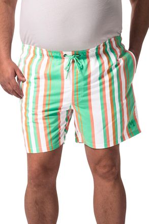 Men Plus Herren gro&szlig;e Gr&ouml;&szlig;en &Uuml;bergr&ouml;&szlig;en Menswear L-8XL Men+ Badeshorts, Elastikbund, bis 8 XL gr&uuml;n 3XL 831796455-3XL