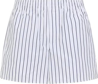 Ami Gestreifte Baumwoll-Boxershorts - - Shorts - Herren - Wei&szlig; - S
