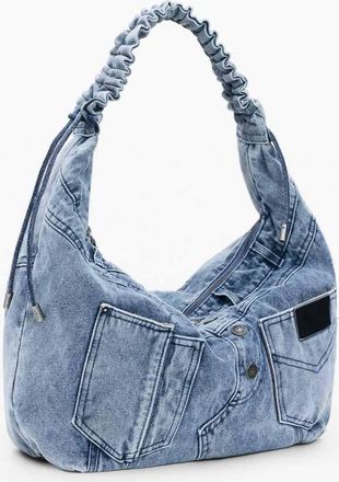 Desigual Sac en jean taille moyenne - Bleu