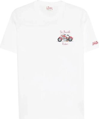MC2 Saint Barth Homme, Tops, Blanc, Taille: S Portofino T-Shirt
