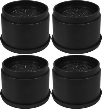 Artibetter Multifunktionale M&ouml;beluntersetzer 4 St&uuml;ck mit Stapelbarer H&ouml;henverstellung rutschfeste Bodenschoner f&uuml;r Bett Sofa und Schr&auml;nke Einfache Montage Stabil