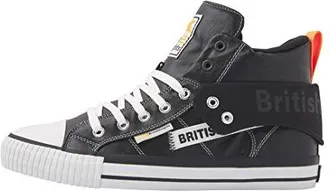 British Knights British Knights Homme Étiquette Roco Basket, Noir et Orange Fluo, 45 EU