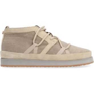Volta Canvas Mid-Top Sneakers mit Wildleder-Details - - Shoes - Herren - Beige - 36 EU