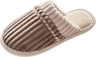 Generic Pantoufles antid&eacute;rapantes pour homme - Coupe large - Chaudes, moelleuses et confortables - L&eacute;g&egrave;res - En mousse &agrave; m&eacute;moire de forme - Confortables - En 