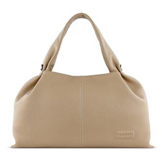 Bugatti Elsa Sac &agrave; bandouli&egrave;re en cuir de vachette, sac &agrave; main pour femme avec anse et bandouli&egrave;re, sable