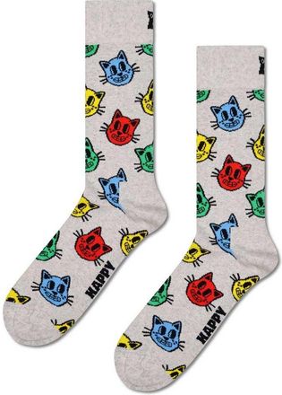 Happy Socks CAT SOCK KATZEN SOCKE P002584 (DE/NL/SE/PL, Numerisch, 36, 40, Regular, Regular, mehrfarbig)