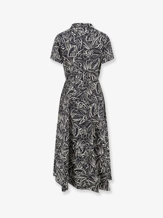 Aspesi Womens Chemisier Dress Cotton Black