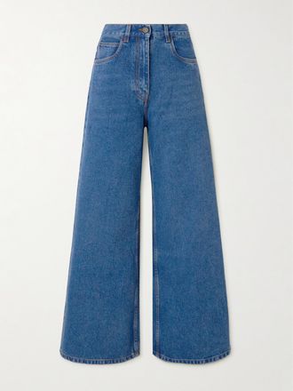 Etro Hoch Sitzende Jeans Mit Weitem Bein - Blau