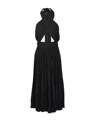 8 by YOOX CRINKLED CROSS-FRONT DRESS