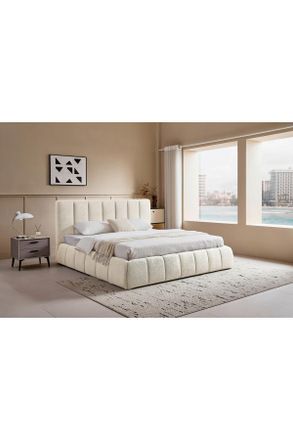 Boxxx Polsterbett, Beige, Holz, Pappel, massiv, 140x200 cm, Stoffauswahl, in verschiedenen Gr&ouml;&szlig;en erh&auml;ltlich, Schlafzimmer, Betten, Polsterbetten