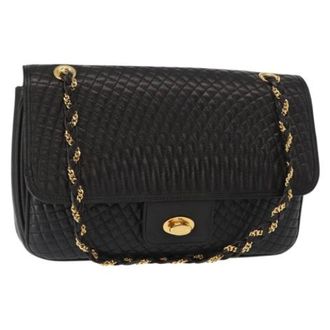 Bally Sac bandouli&egrave;re en cuir Pre-owned - Femme - Pre-owned - Noir - Taille: ONE Size